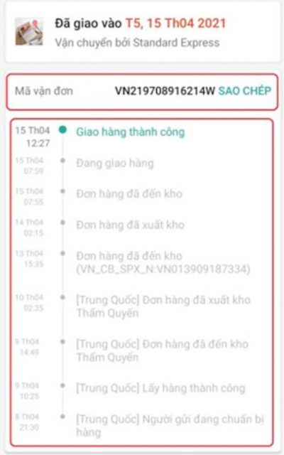 Standard Express Shopee: Cách liên hệ và tra mã vận đơn - Salework