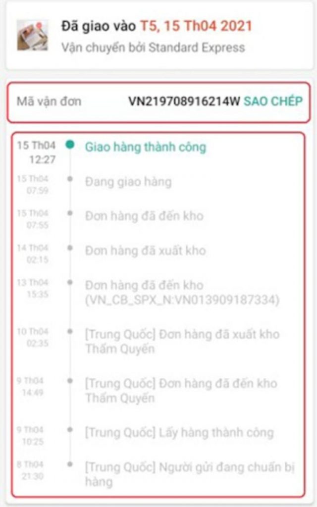 Standard Express Shopee: Cách liên hệ và tra mã vận đơn - Salework